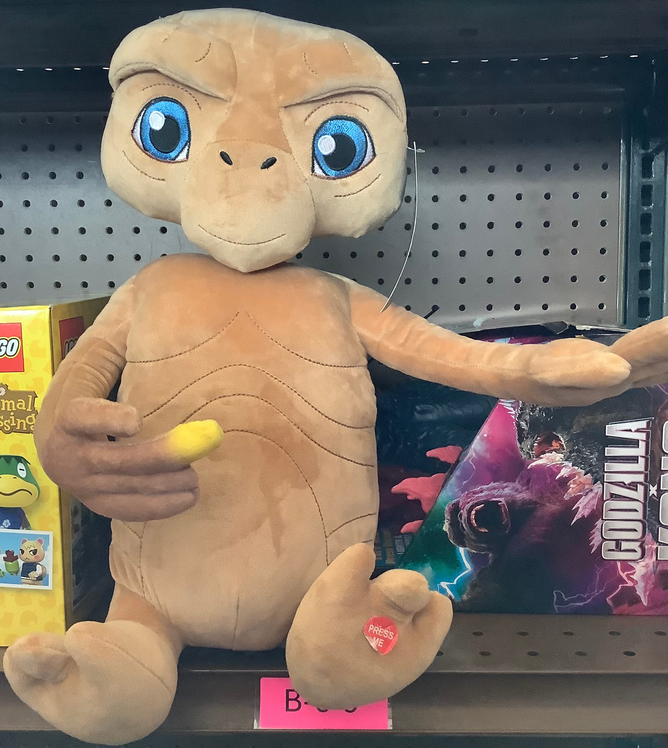 ET the Extra-Terrestrial Ouch 13" Interactive Plush with Light-Up Ches ...