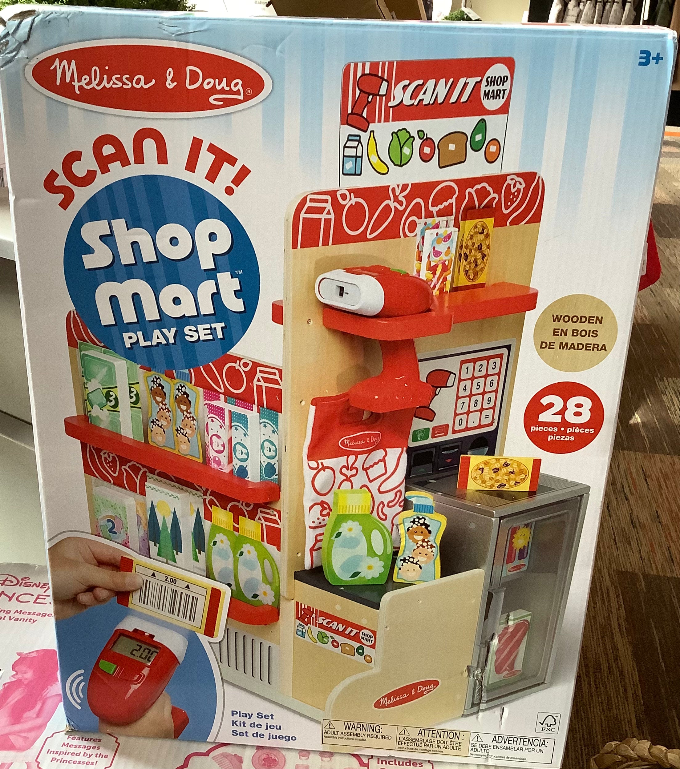 Melissa & Doug Wooden Scan It! Shop Mart Play Set With Electronic Scan ...