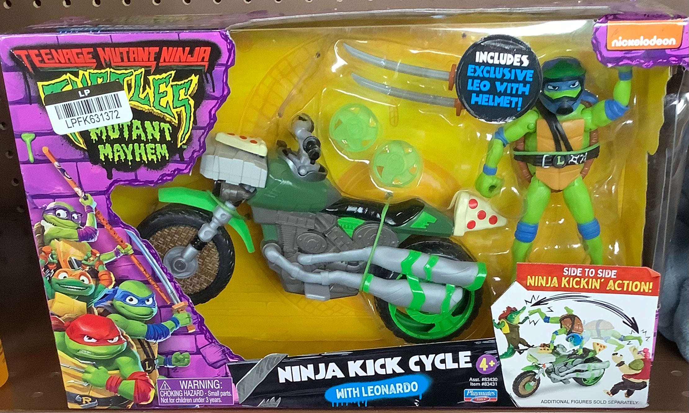 Teenage Mutant Ninja Turtles: Mutant Mayhem Ninja Kick Cycle with Leon ...