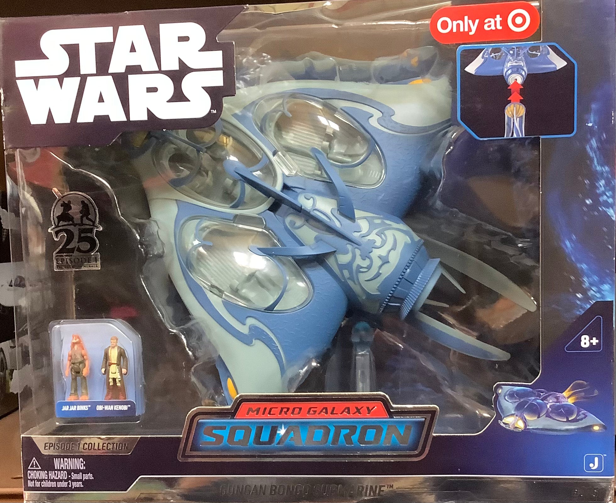 Star Wars Micro Galaxy Squadron Gungan Bongo Submarine and Mini Figure ...