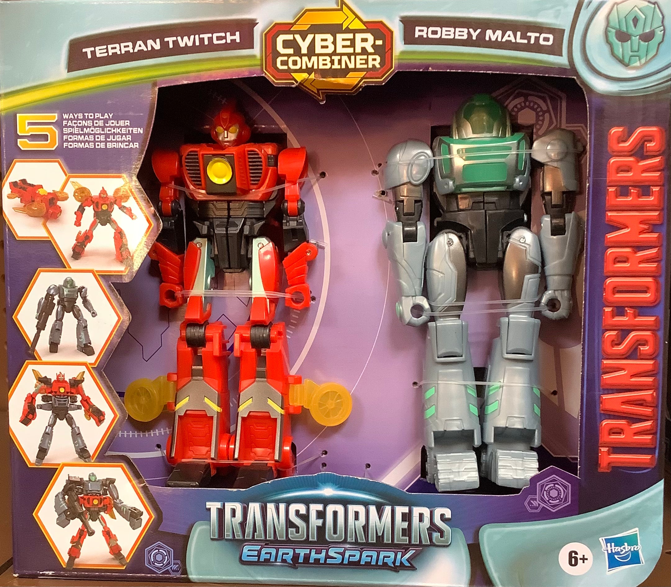 Transformers EarthSpark Terran Twitch and Robby Malto Cyber-Combiner A ...