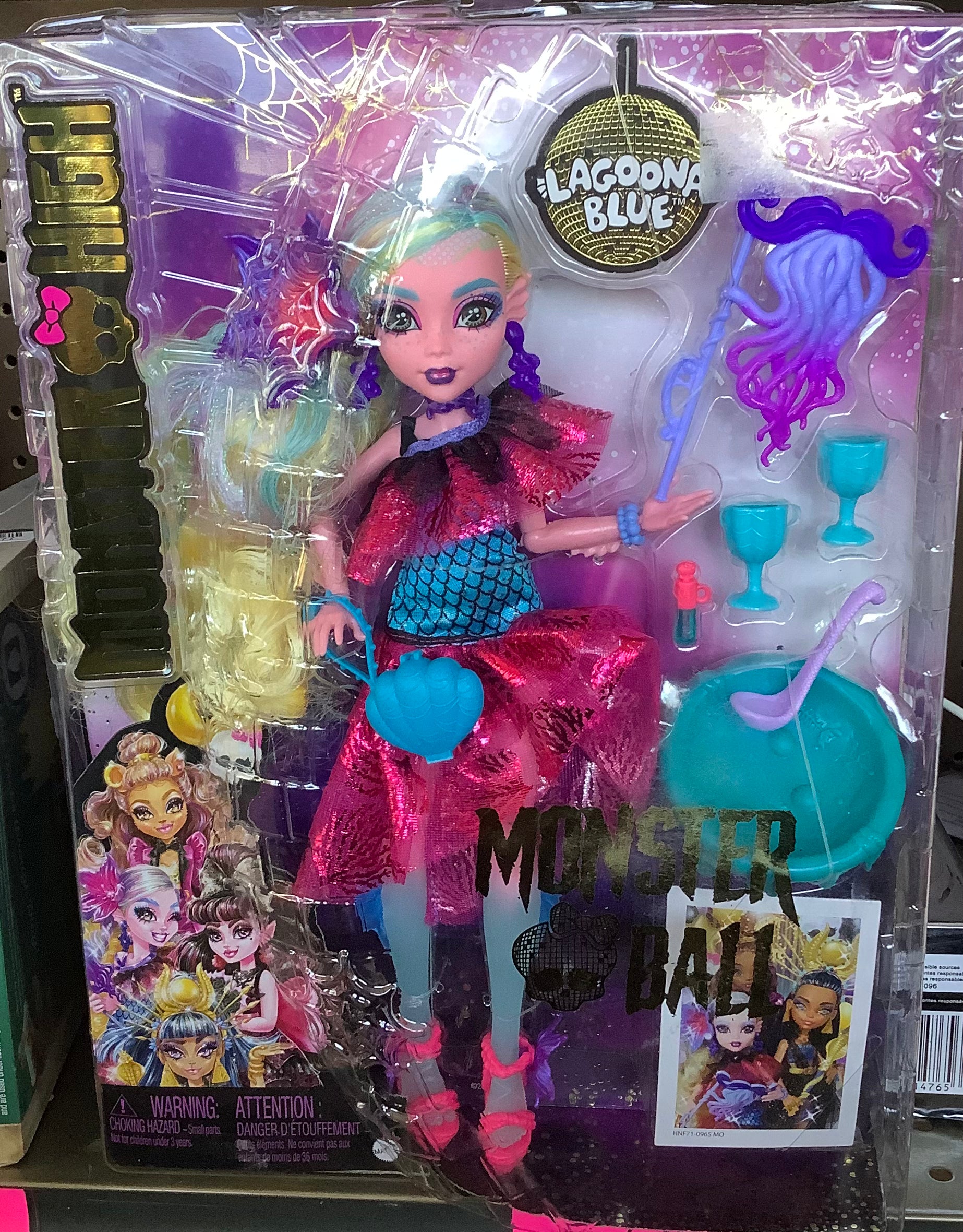 Monster High Lagoona Blue Fashion Doll in Monster Ball Party Dress wit ...