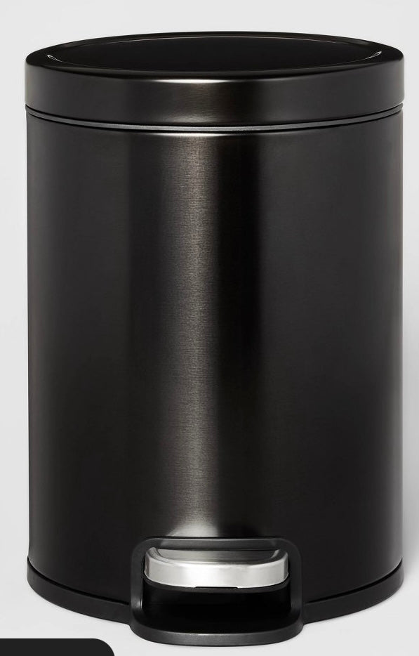 5L Round Step Trash Can Black – Discount 70 Online