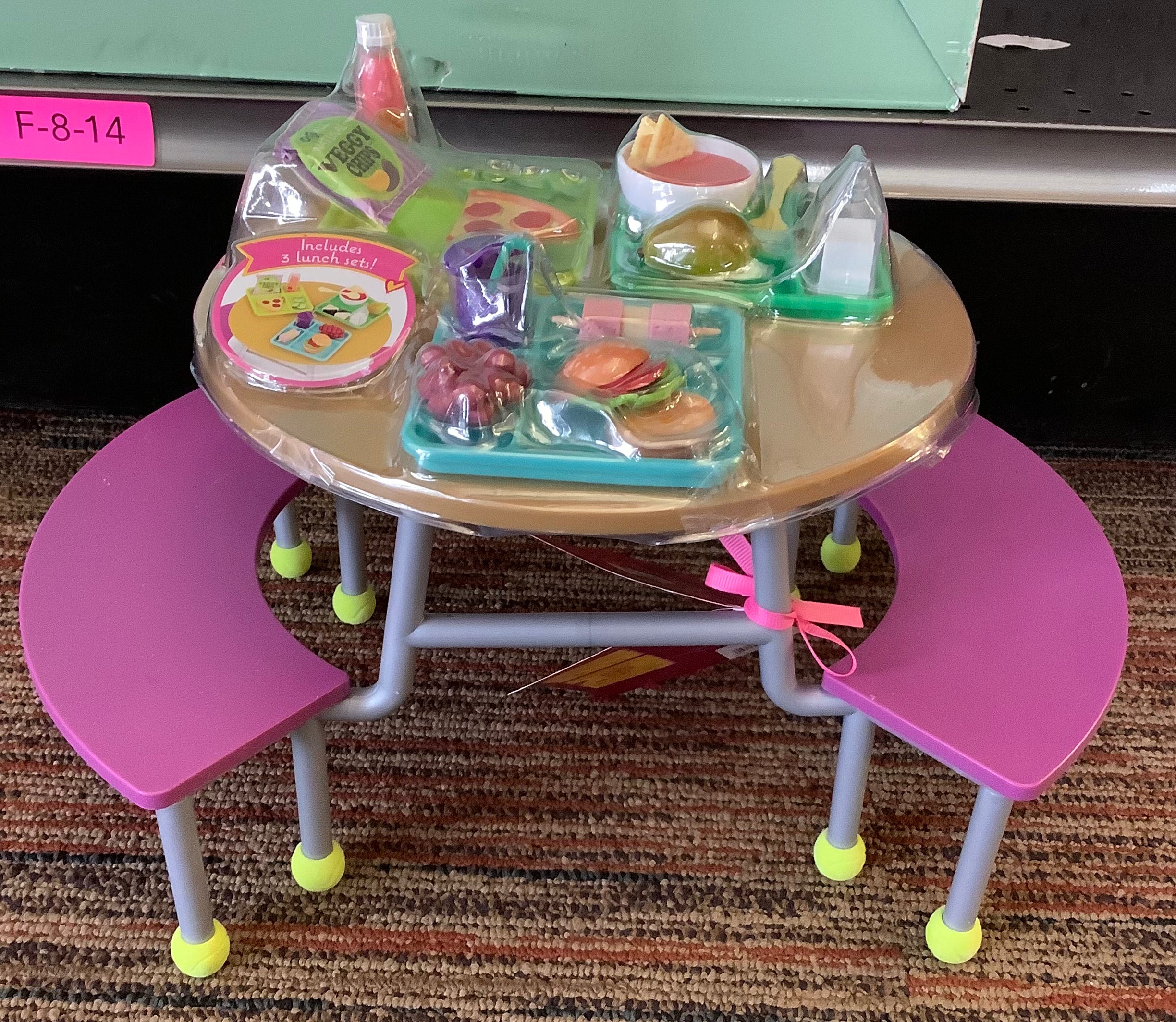 Our Generation Cafeteria Table School Accessory Set for 18" Dolls ...