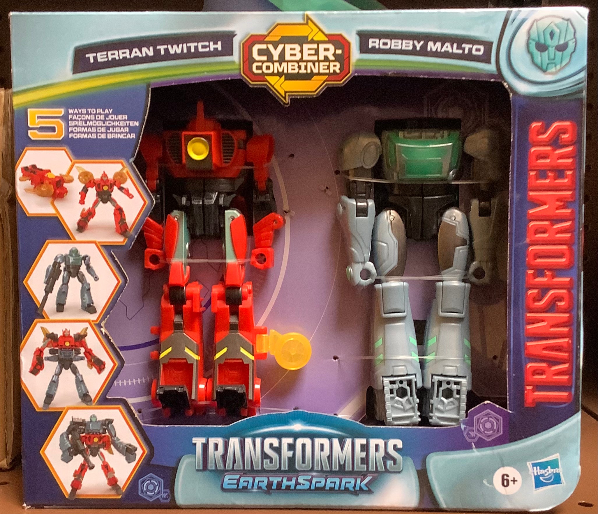 Transformers EarthSpark Cyber-Combiner Terran Twitch and Robby Malto R ...