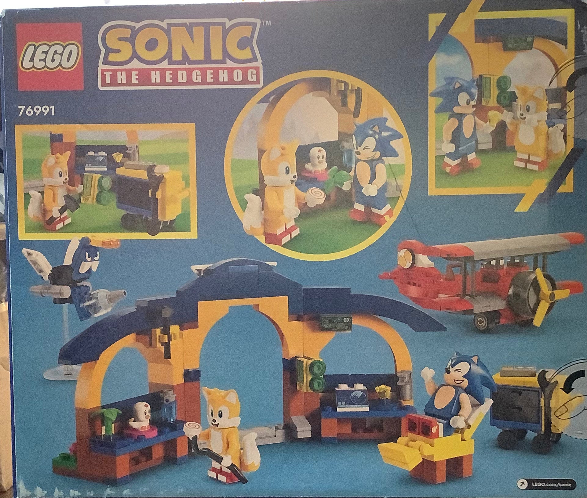 LEGO Sonic the Hedgehog Tails Workshop and Tornado Plane Building Toy ...