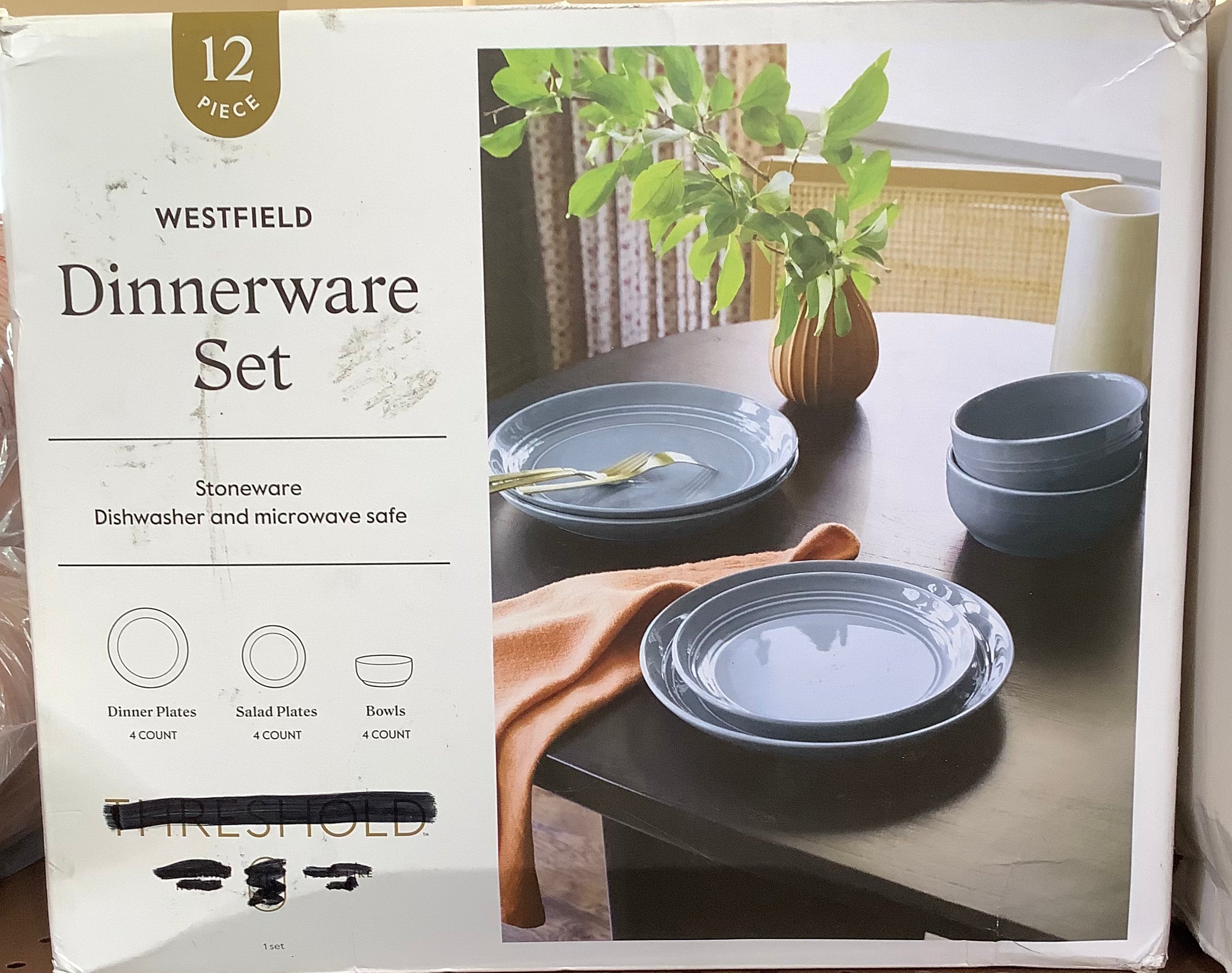 12pc Stoneware Westfield Dinnerware Set – Discount 70 Online