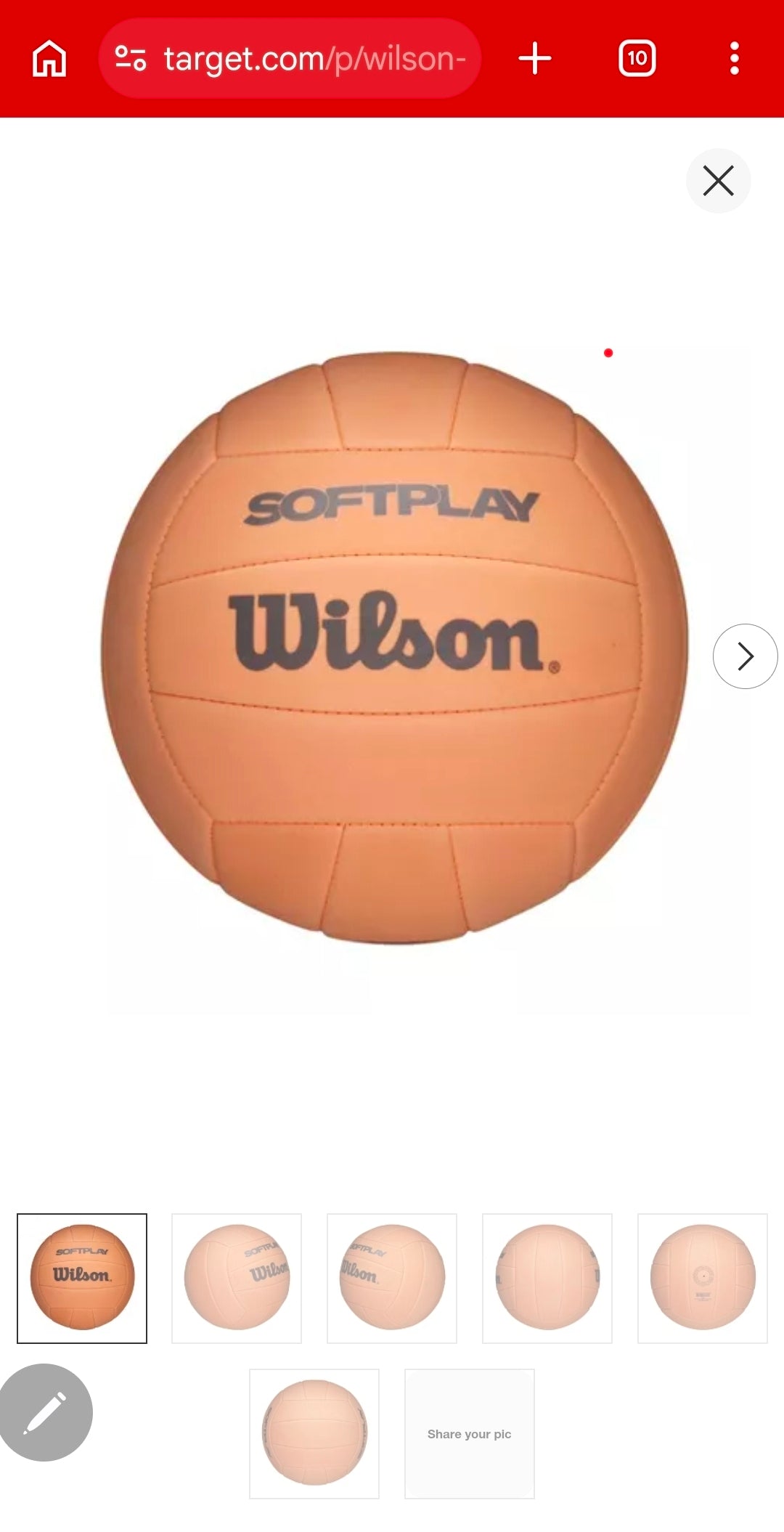 Wilson Soft Play Volleyball - Orange: Regulation Size, EVA Shell & Fil ...